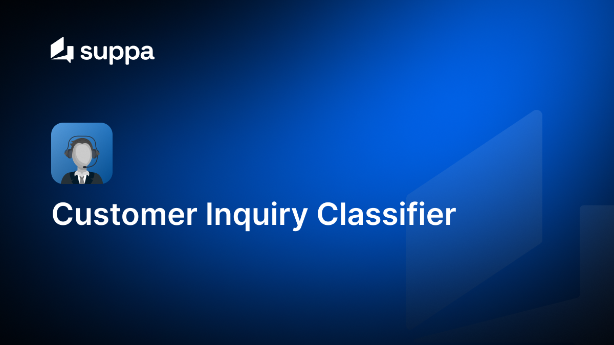 Customer Inquiry Classifier